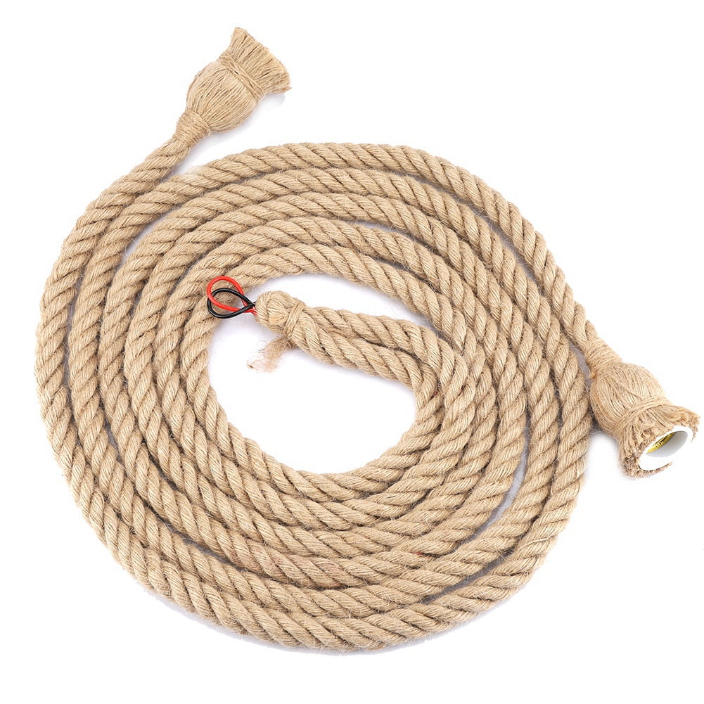 Bulb Holder, Lamp Base,Vintage Hemp Rope Pendant Lights Lamp Bulb Base ...