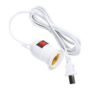 EROCK 3 Prong Light E26 E27 Bulb Outlet Socket Adapter Light Socket to ...