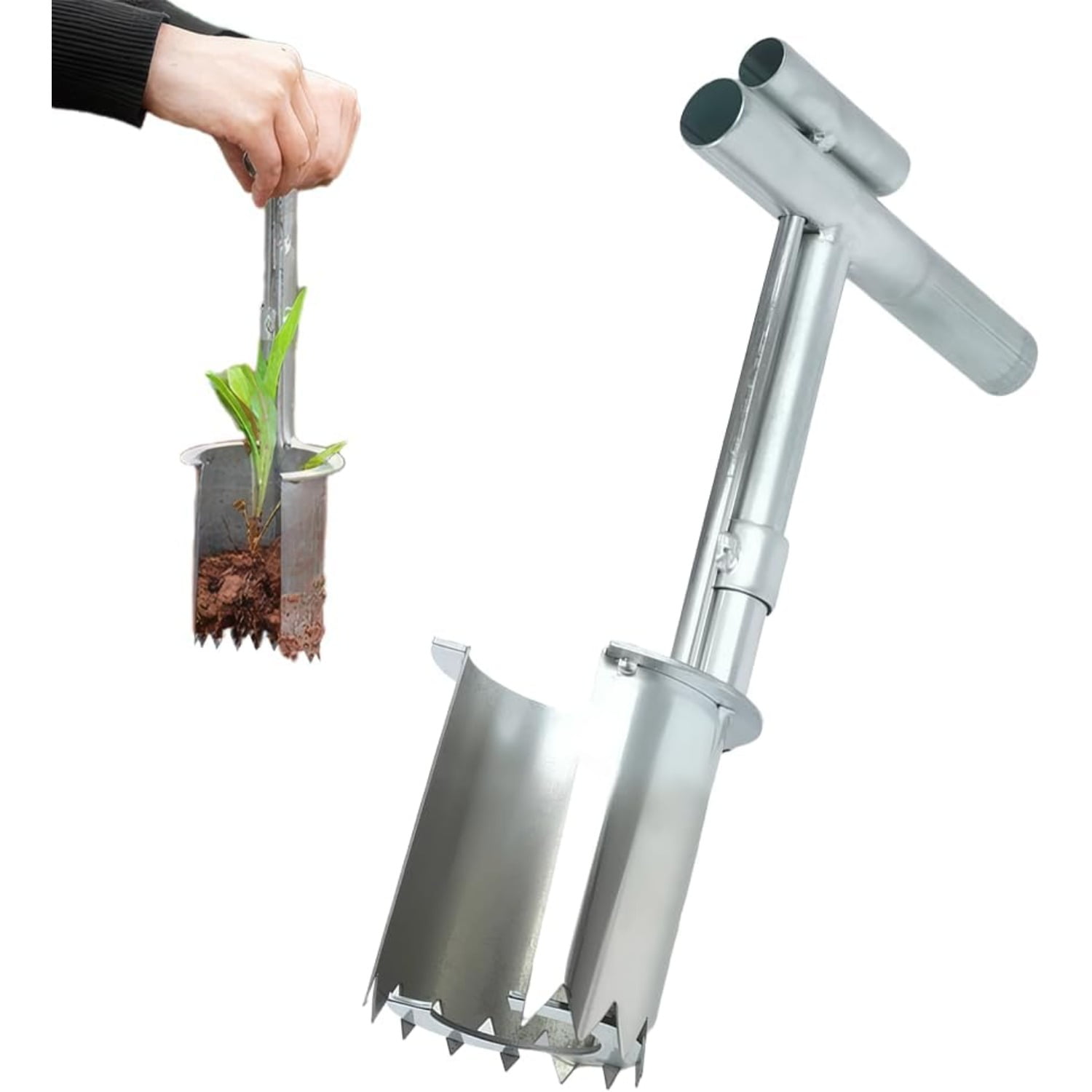 Bulb Planter Tool, 2025 New Heavy-Duty Sharp-Tip Plant and Fruit Tree ...