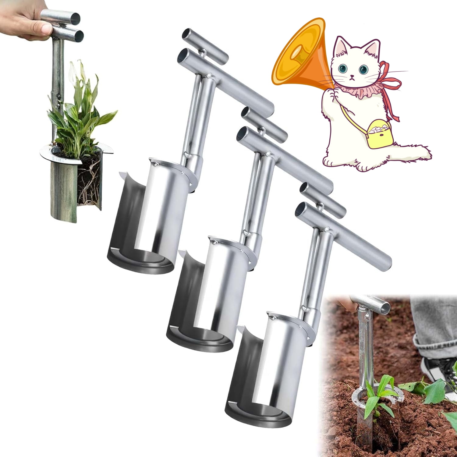 Bulb Planter Tool, 2025 Upgrade Gardening Bulb Transplanter, Plant and ...