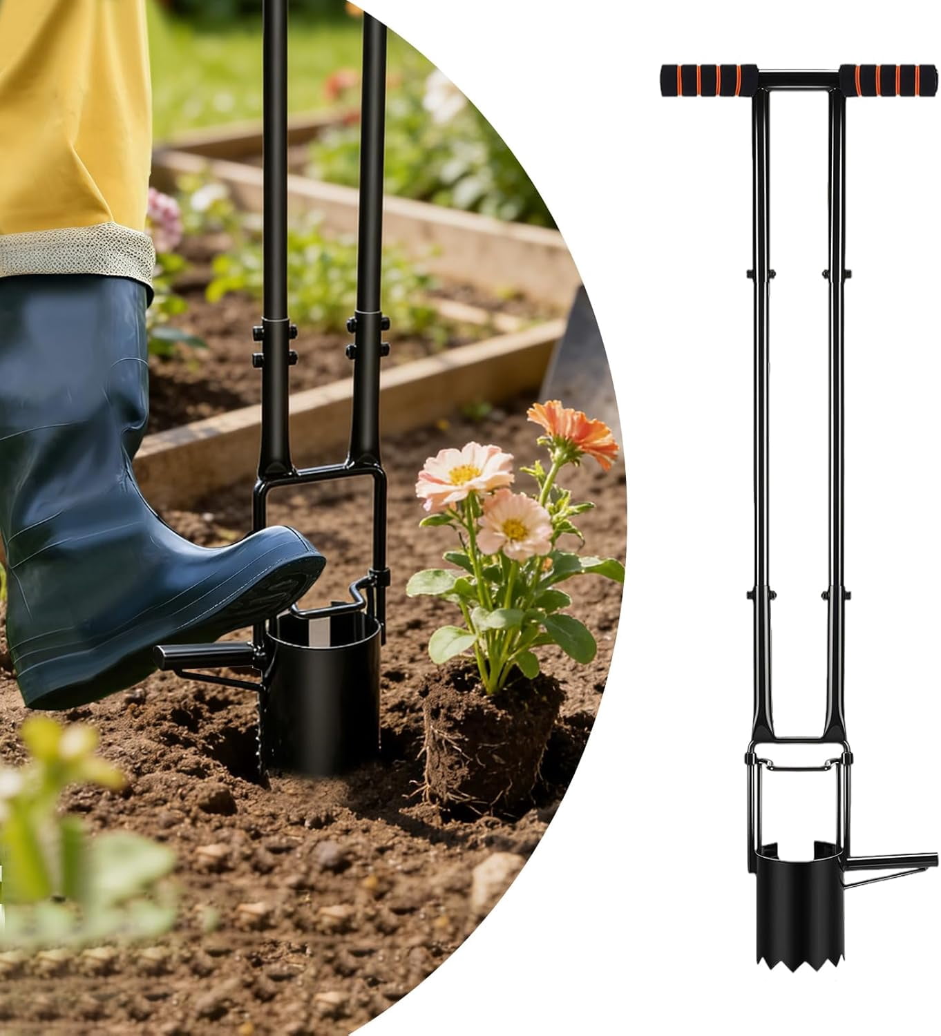 Bulb Planter Tool,2026 Upgraded Bulb Planter Tool Long Handle,Serrated ...
