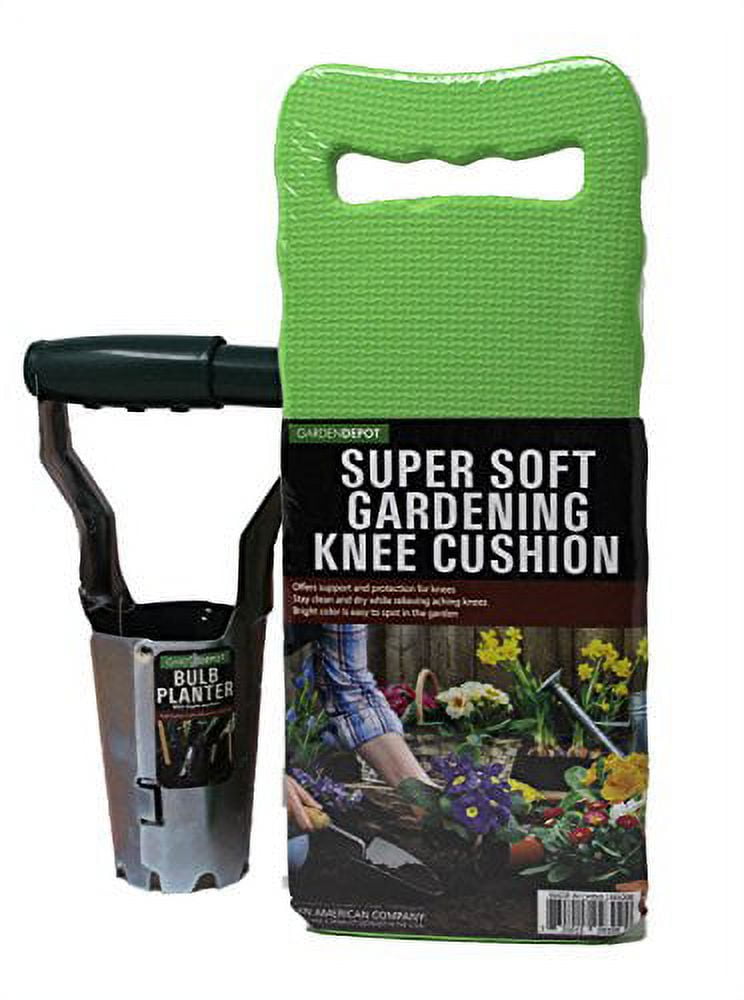 Bulb Planter with Depth Marks & Garden Kneeler Bundle | Great Bulb Tool ...