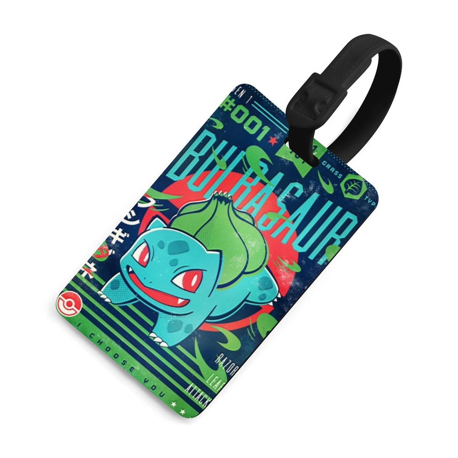 Bulba-saur Luggage Tag for Suitcases Bag Baggage Travel Tags ...