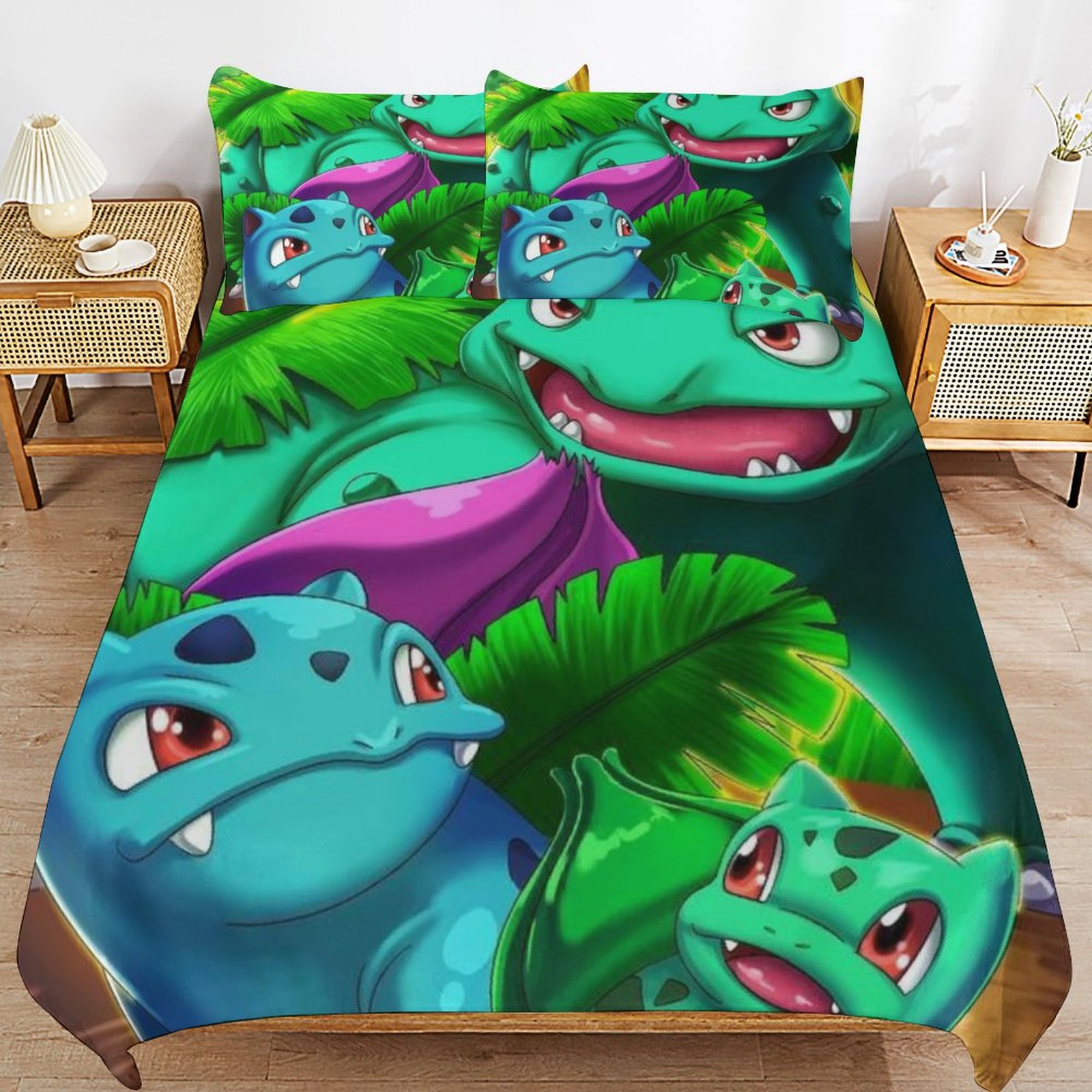 Bulbasaur 3-Piece All Season Bedding Set, Comforter Set with Pillow ...