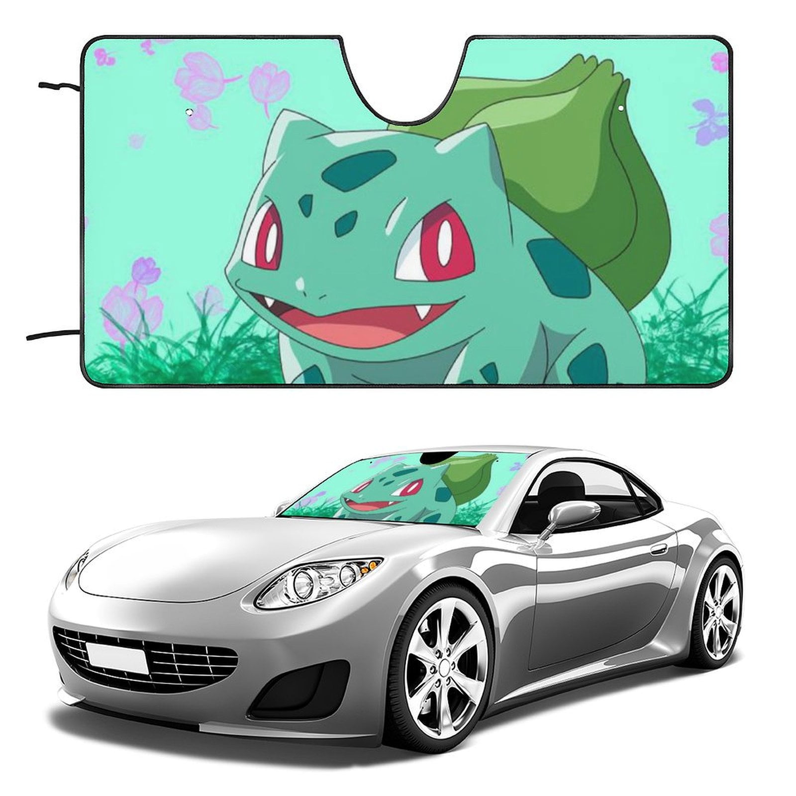Bulbasaur Car Windshield Sunshade, Foldable Sun Visor Protector for ...
