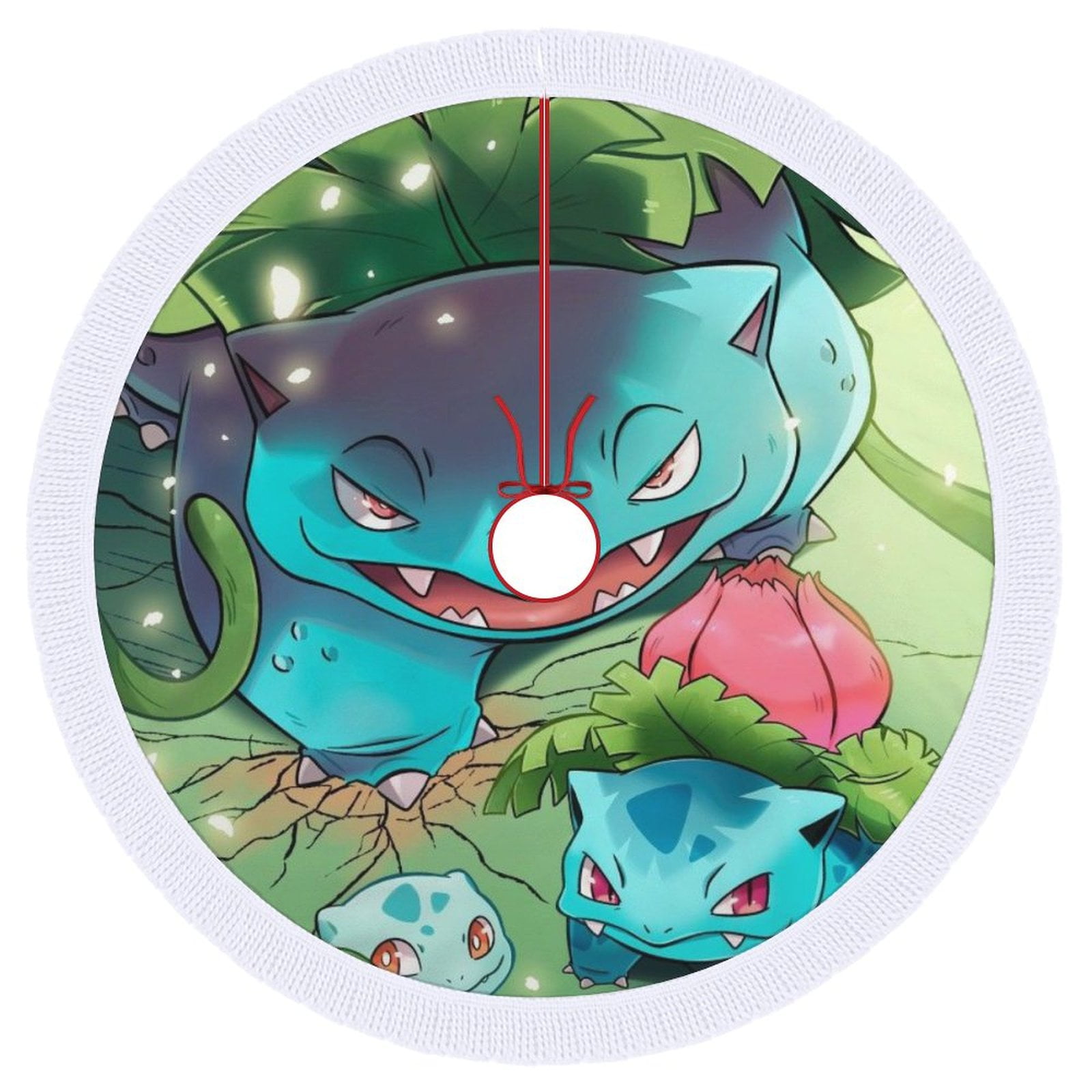 Bulbasaur Christmas Tree Skirt 30 inch Tree Skirt Large Xmas Tree Skirt ...
