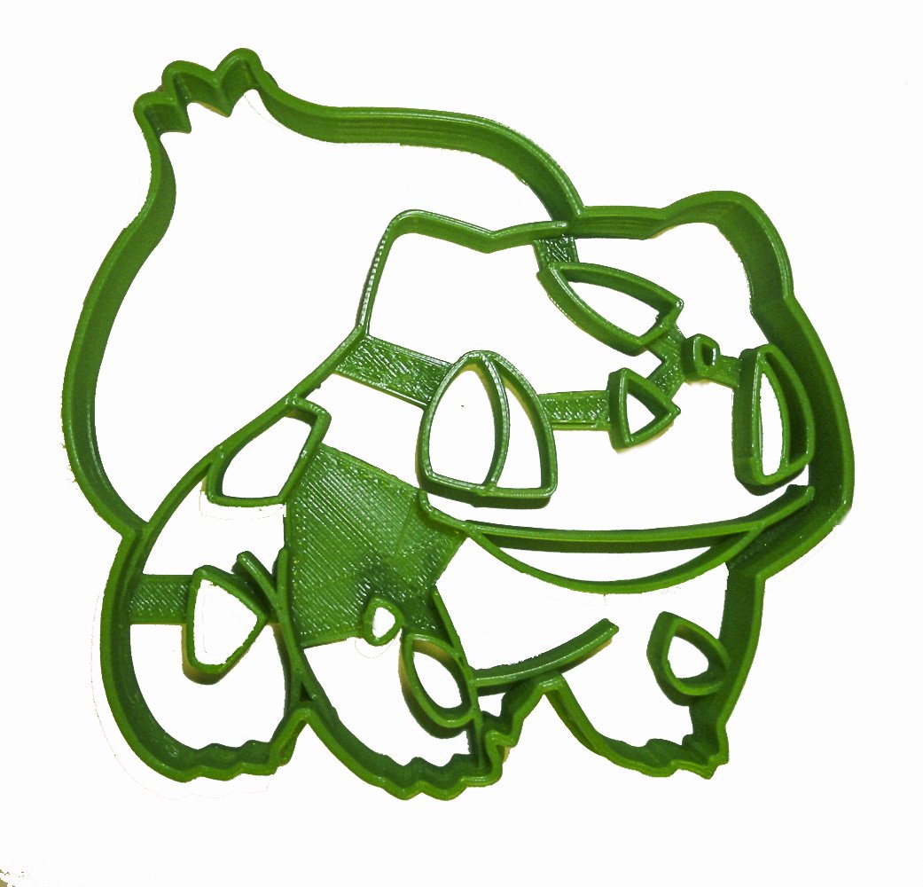 Bulbasaur Grass Poison Type Pokemon Green Seed Cookie Cutter USA PR867 ...