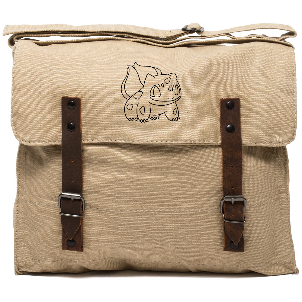 Bulbasaur Heavyweight Canvas Medic Shoulder Bag in Khaki - Walmart.com