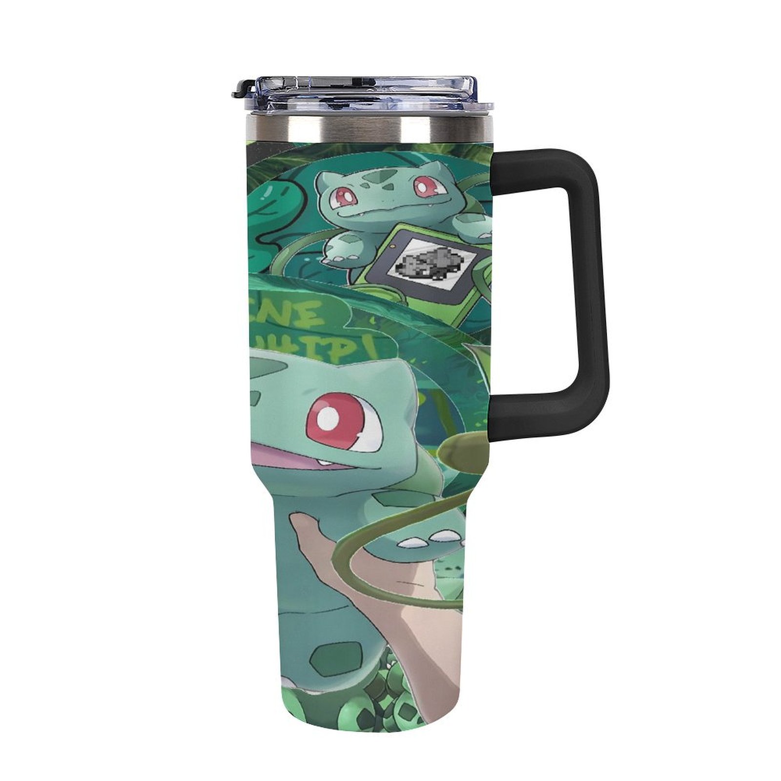 Bulbasaur Large Capacity Car Cup, 40oz Stainless Steel Travel Mug With ...