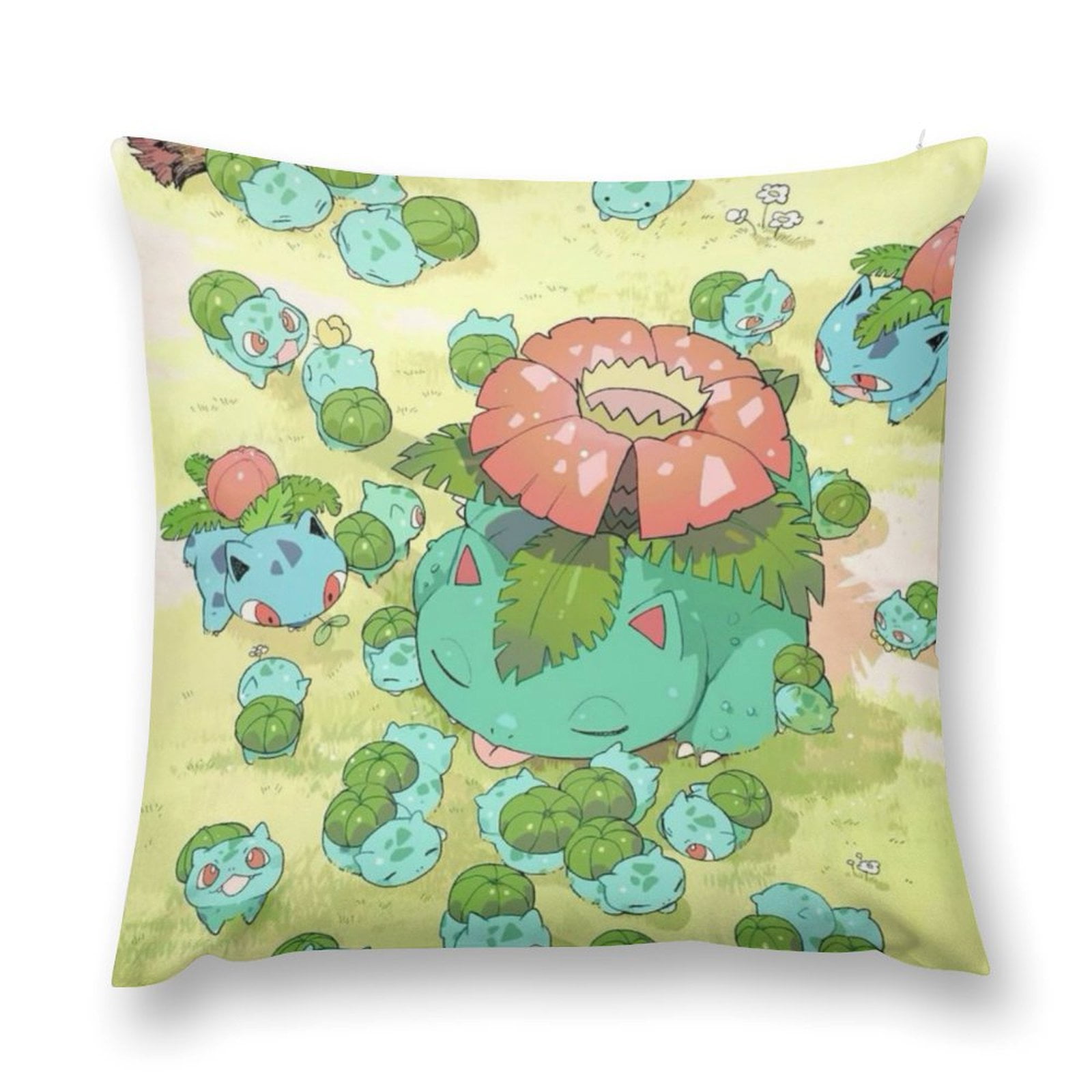 Bulbasaur Pillowcase Cartoon Anime for Living Room Bedroom Office 16 ...