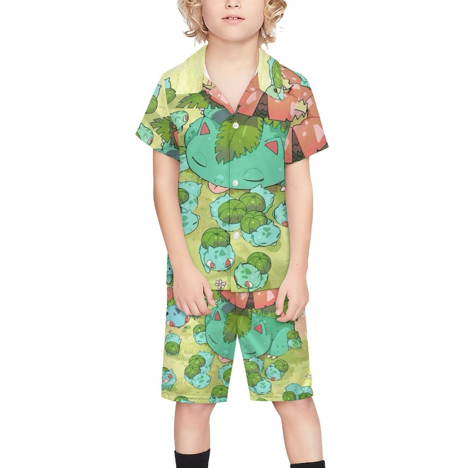 Bulbasaur Swim Trunks Anime Cute for Boys Gift 13-14T Bulbasaur Merch ...