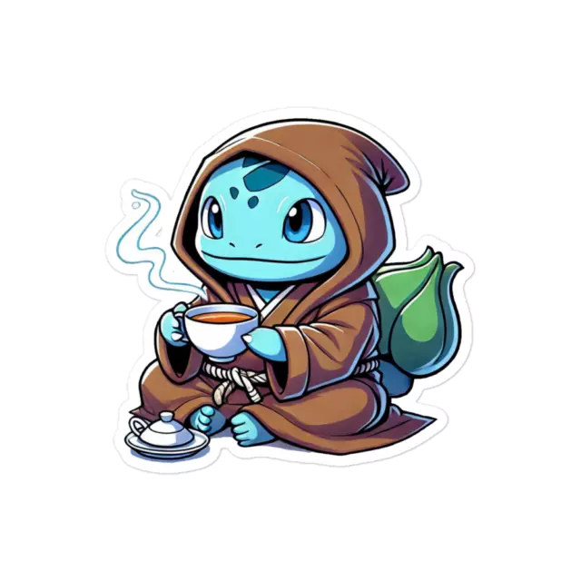 Bulbasaur Tea Sticker Pokemon Phone Decal Water Bottle Stickers Car ...