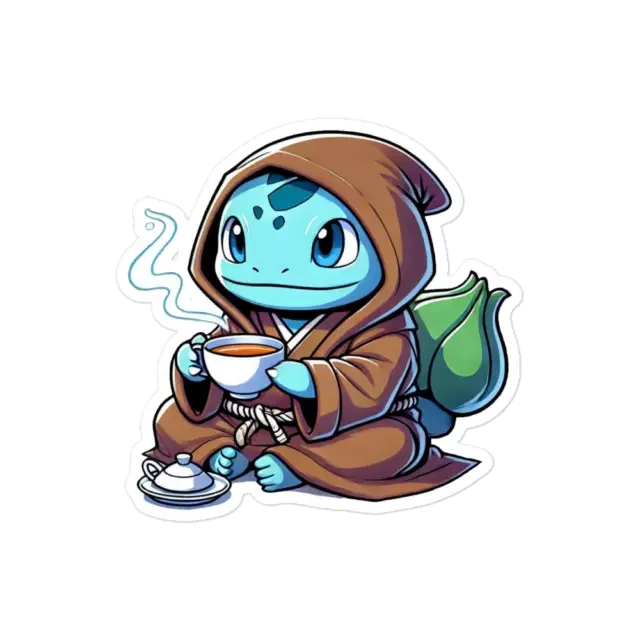 Bulbasaur Tea Sticker Pokemon Phone Decal Water Bottle Stickers Car ...