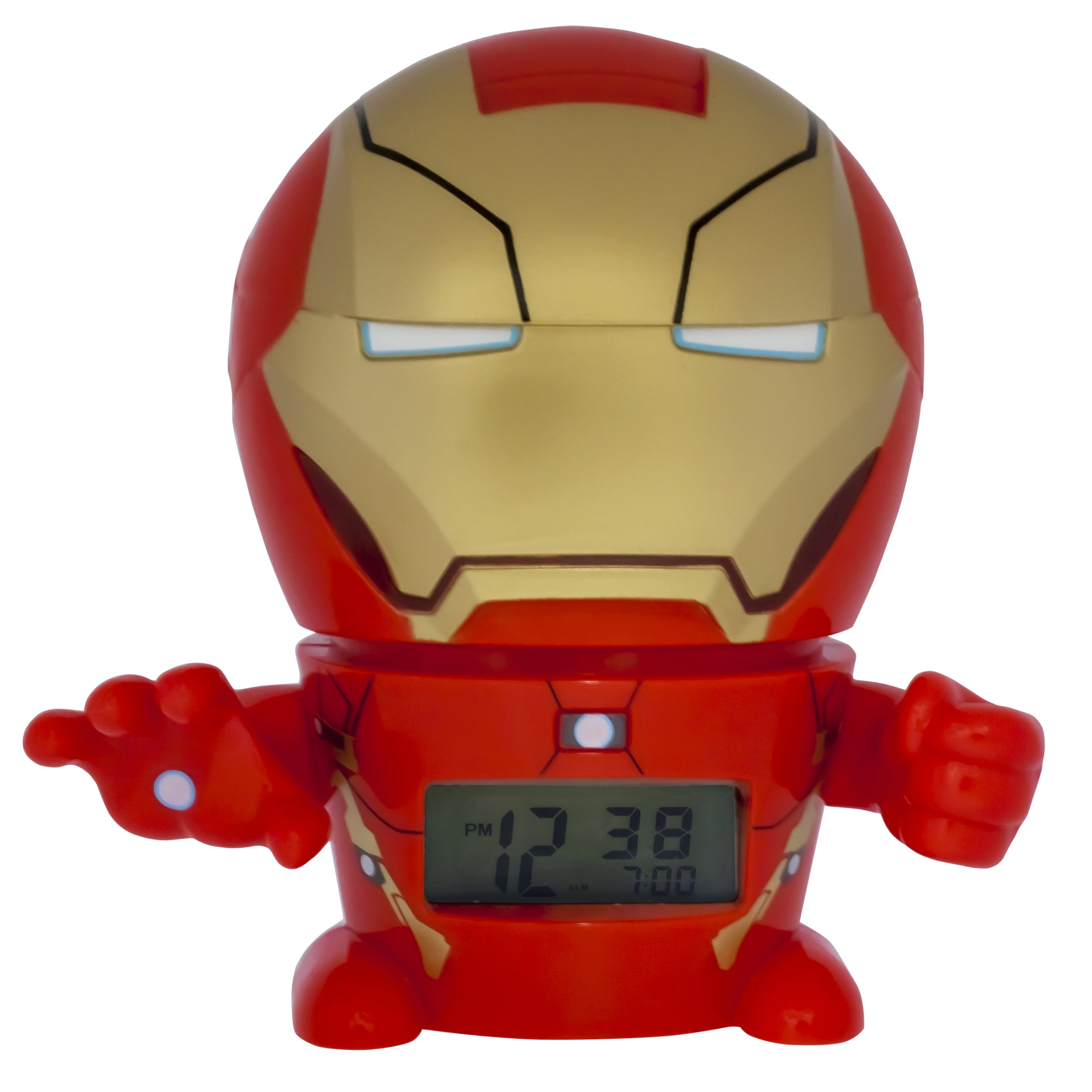 BulbBotz Marvel Superhero Iron Man Digital Alarm Clock with Night Light ...