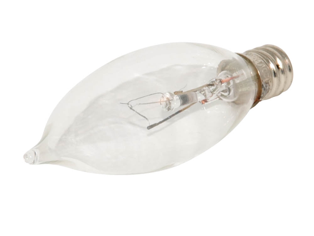 Bulbrite Krystal Touch 15 Watt Dimmable Clear CA8 Flame Krypton Light ...