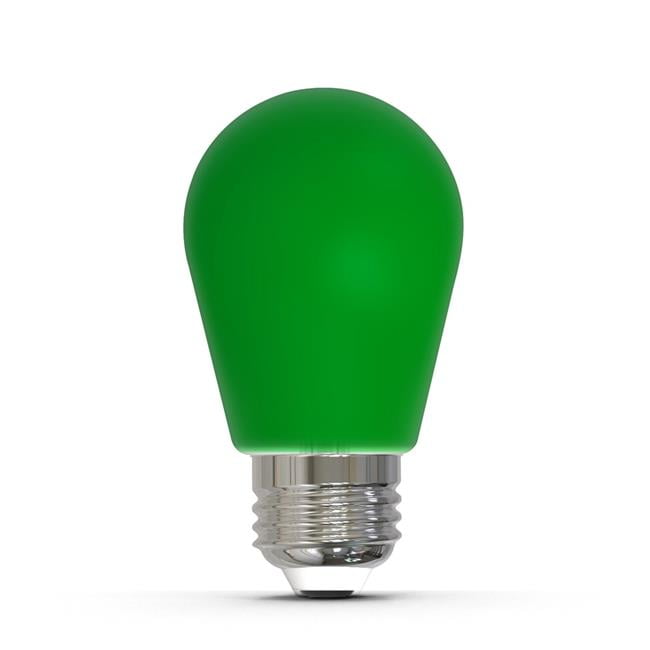 Bulbrite 862321 2.5W Dimmable S14 Shape Ceramic Green Filament LED Bulb ...