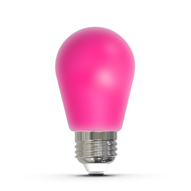 Bulbrite 862323 2.5W Dimmable S14 Shape Ceramic Pink Filament LED Bulb ...