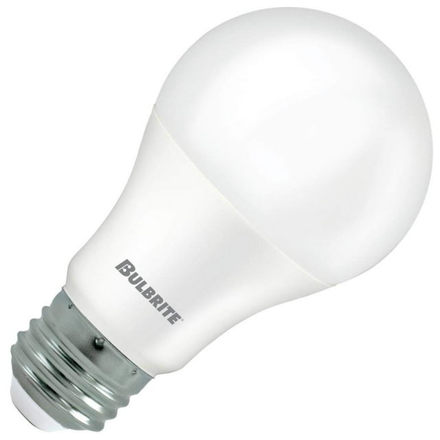 Bulbrite A19 LED 9W (60W Equivalent) Warm White Frosted LED Light Bulb ...