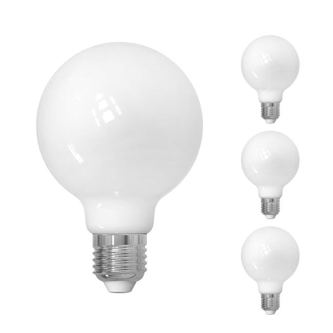 Bulbrite 862097 8.5W Dimmable G40 Shape 5000K Milky Filament LED Bulb ...