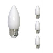 Bulbrite Pack of (8) 4 Watt Dimmable Clear Filament B11 Candelabra (E12 ...
