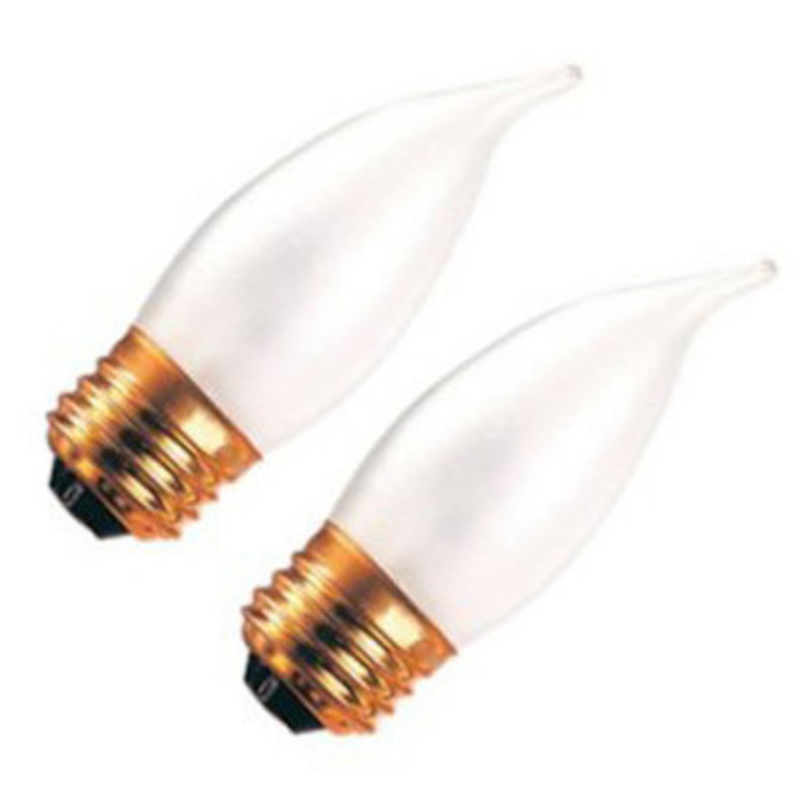 Bulbrite Frosted Flame Tip CA10 Medium Base Incandescent Light Bulb ...