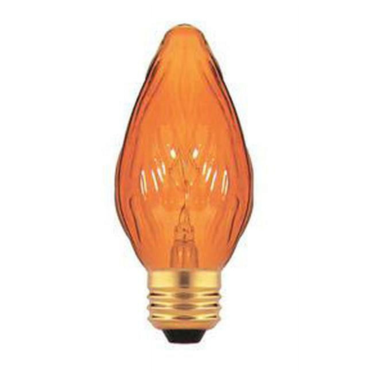Bulbrite Pack of (25) 25 Watt Dimmable Amber F10 Fiesta Incandescent ...