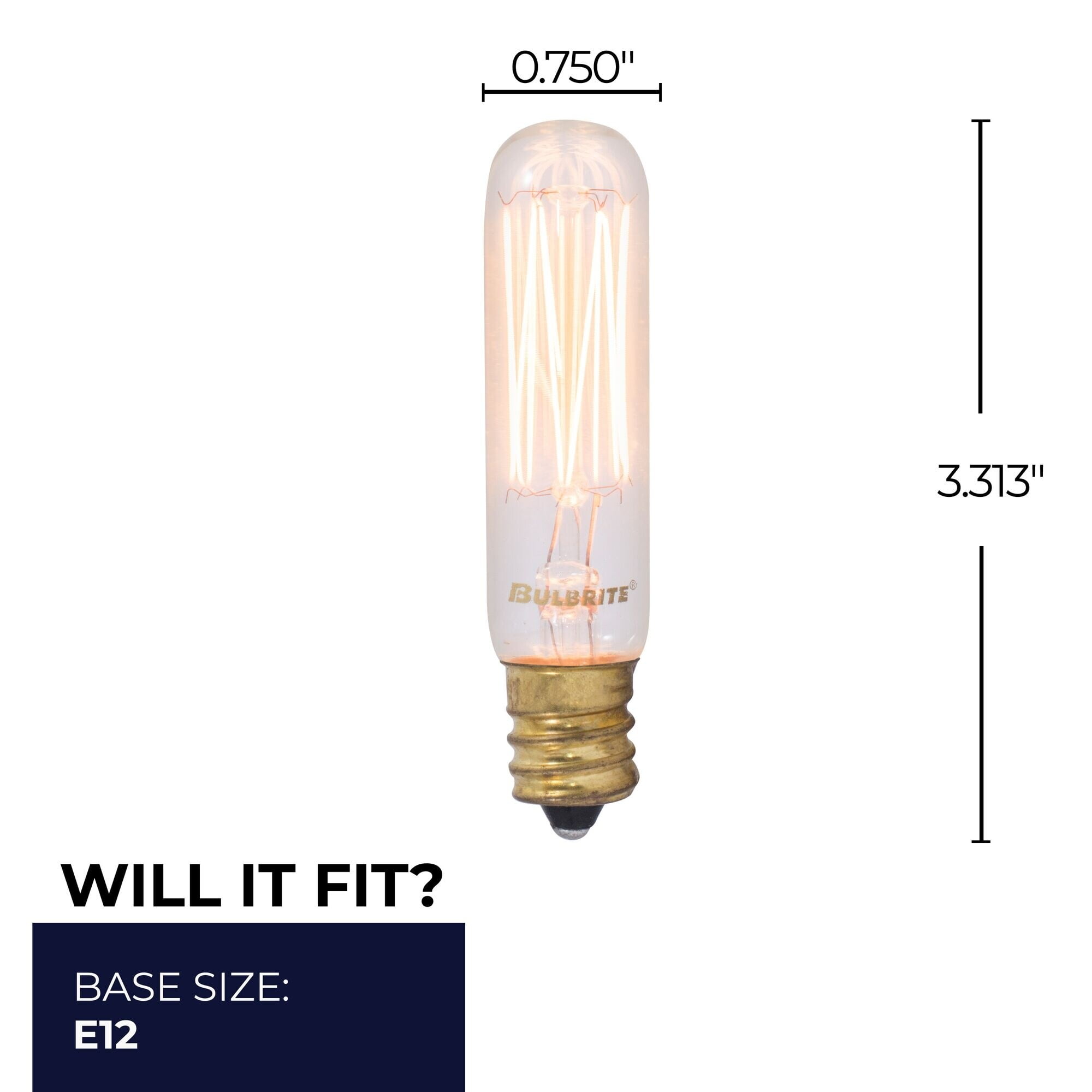 Bulbrite Pack of (4) Dimmable Antique Nostalgic Filament Incandescent ...