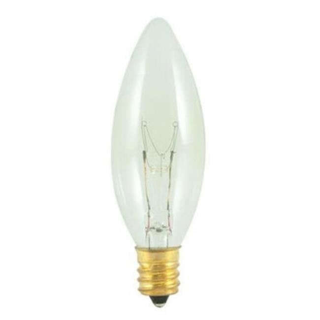 Bulbrite Pack of (50) 15 Watt Dimmable Clear B8 Torpedo 25mm ...