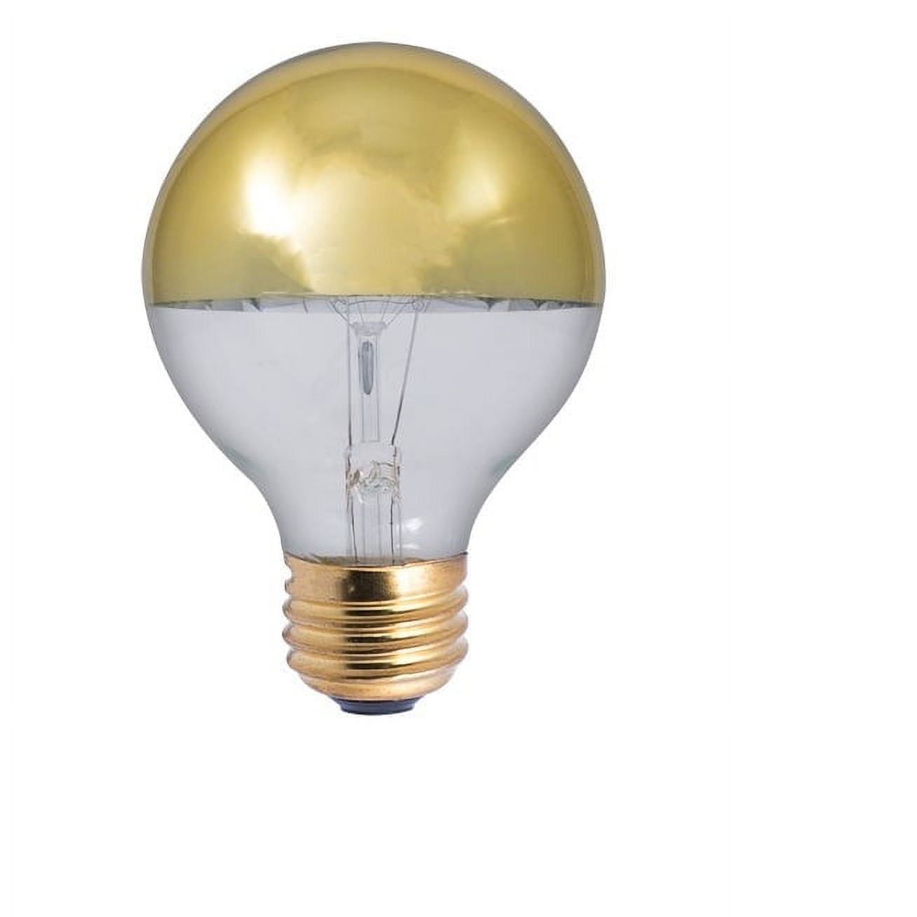 Bulbrite Pack of (6) 40 Watt Dimmable Half Gold G25 Medium (E26 ...