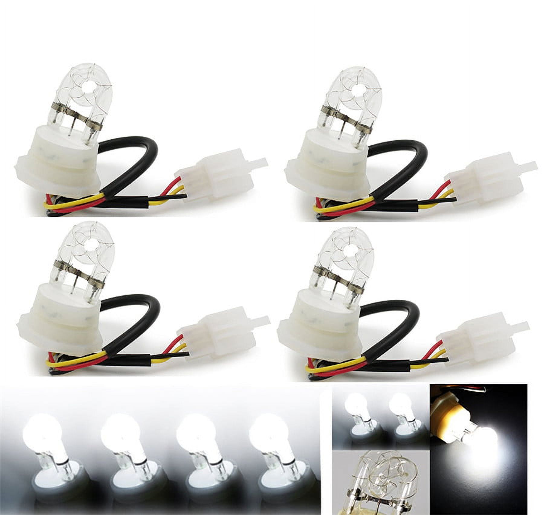 Bulbs Tube Light 12V 4pcs White 160W & 120W HID Hide A Way Flash Strobe ...