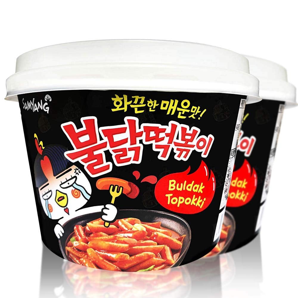 Buldak Tteokbokki 2Pack Korean SE33 Rice Cake Instant Korean Snack ...