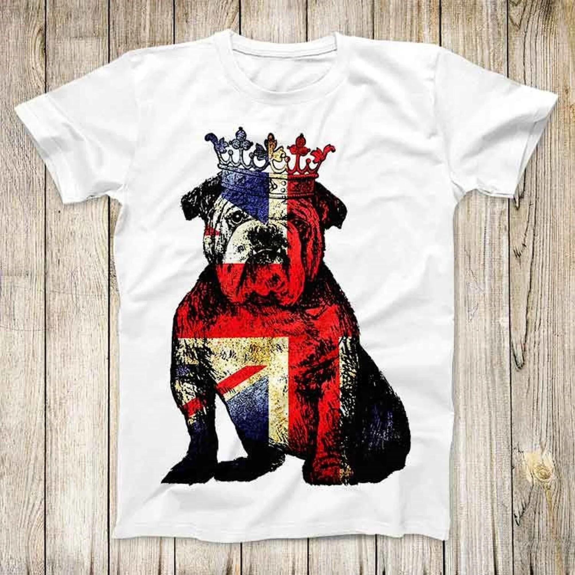 Buldog British Dog Union Jack Flag England Crown Queen Jubilee Bulldog ...