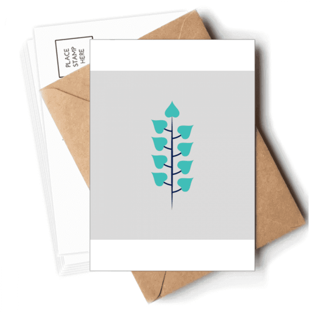 Bule Tree Cartoon Art Deco Fashion Postcards Envelopes Blank Note Cards ...