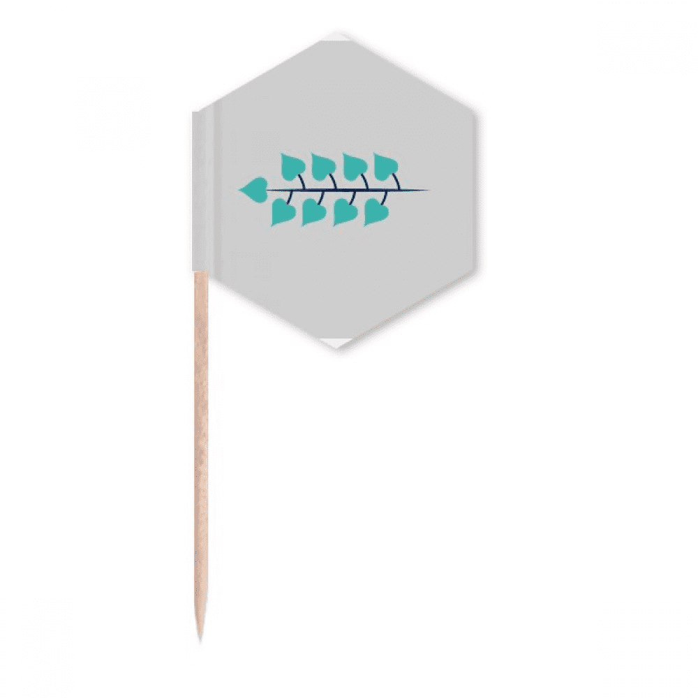 Bule Tree Cartoon Art Deco Fashion Toothpick Flags Cupcake Picks Party ...