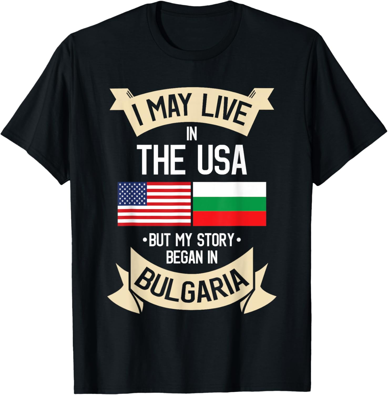 Bulgaria American Flag USA Bulgarian Roots Gifts T-Shirt - Walmart.com