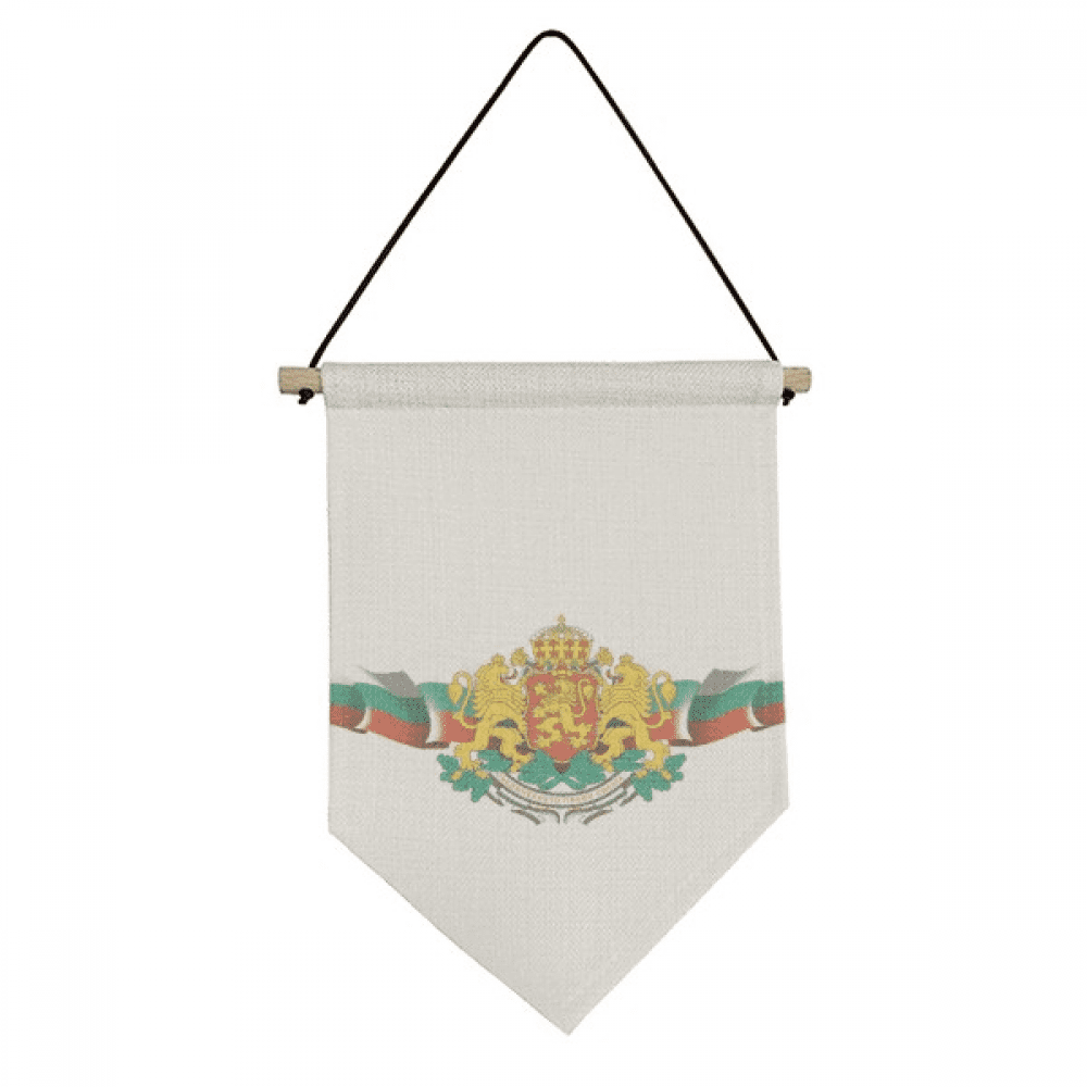 Bulgaria Flag National Emblem Canvas Flag Hanging Wall Art Decor Banner ...