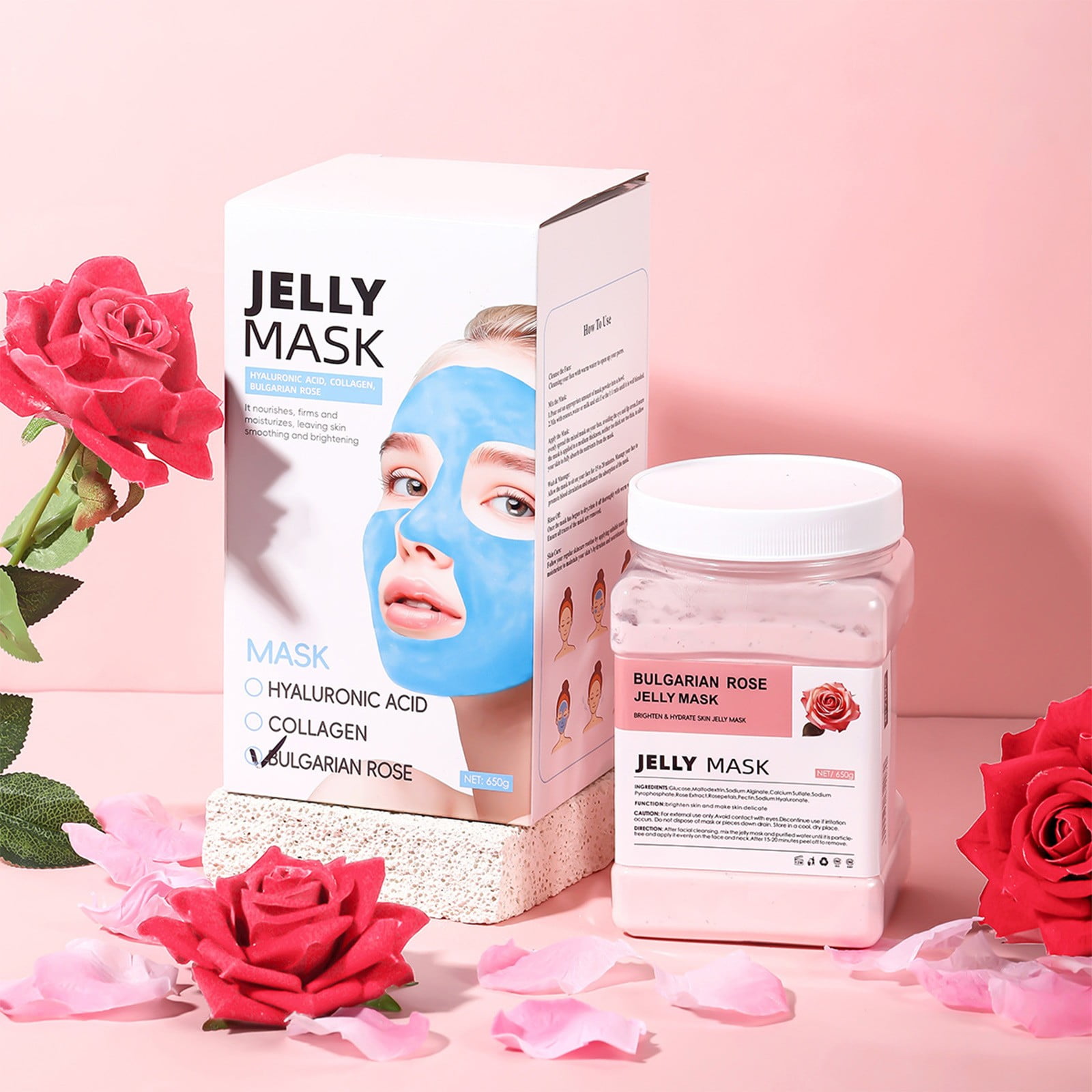Bulgarian Rose Jelly Mask for Facials Professional, Bulgarian Rose ...