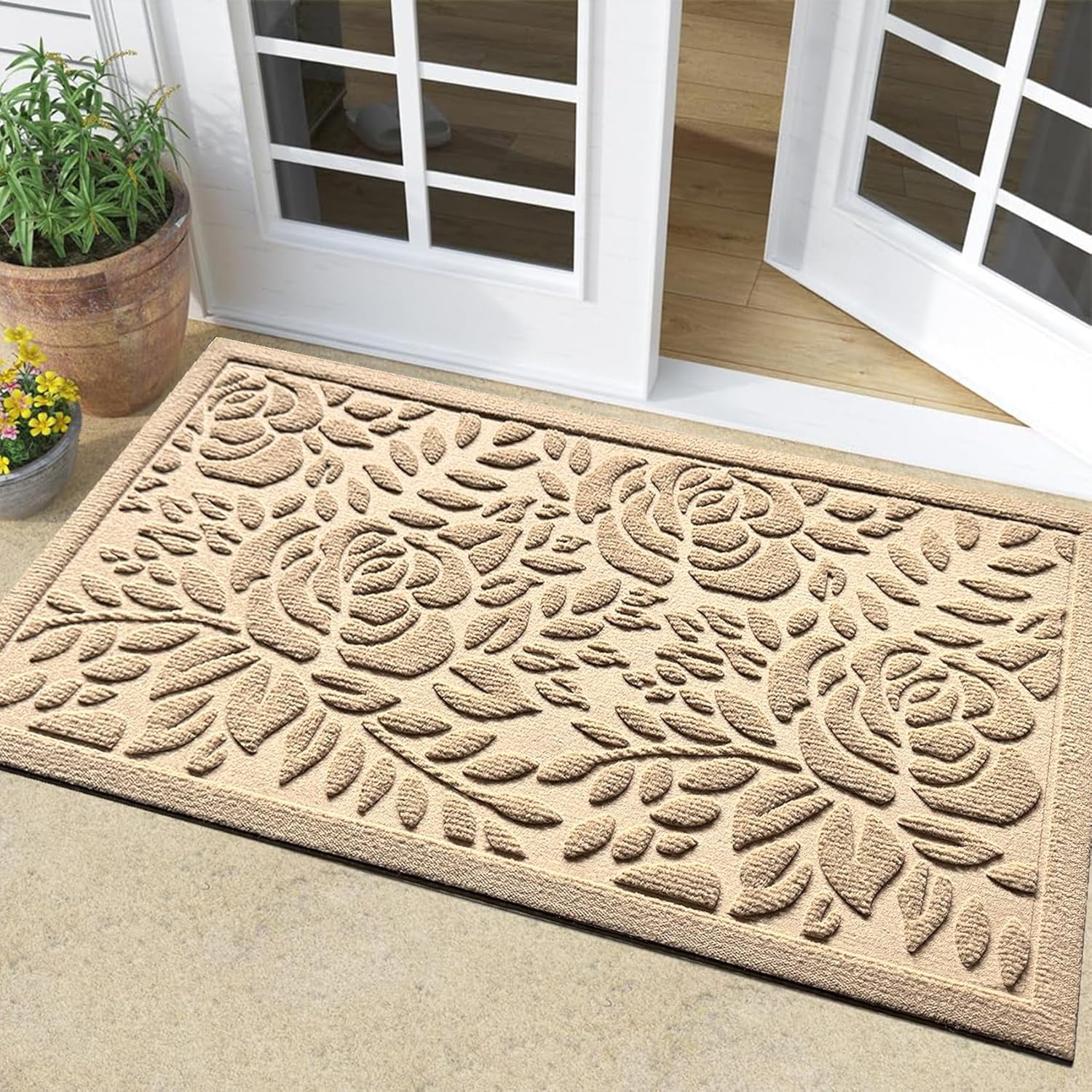 Bulijojo Front Door Mat Entrance,Durable Heavy Duty Welcome Mat,Thick ...