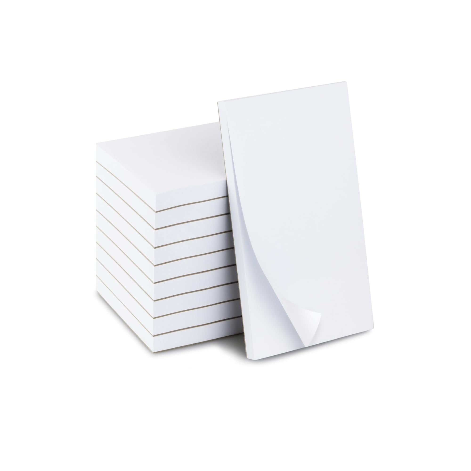 Bulk 10 Pack 3x5 Notepads, 100 Sheets Per Pad, Blank Memo Pads for ...