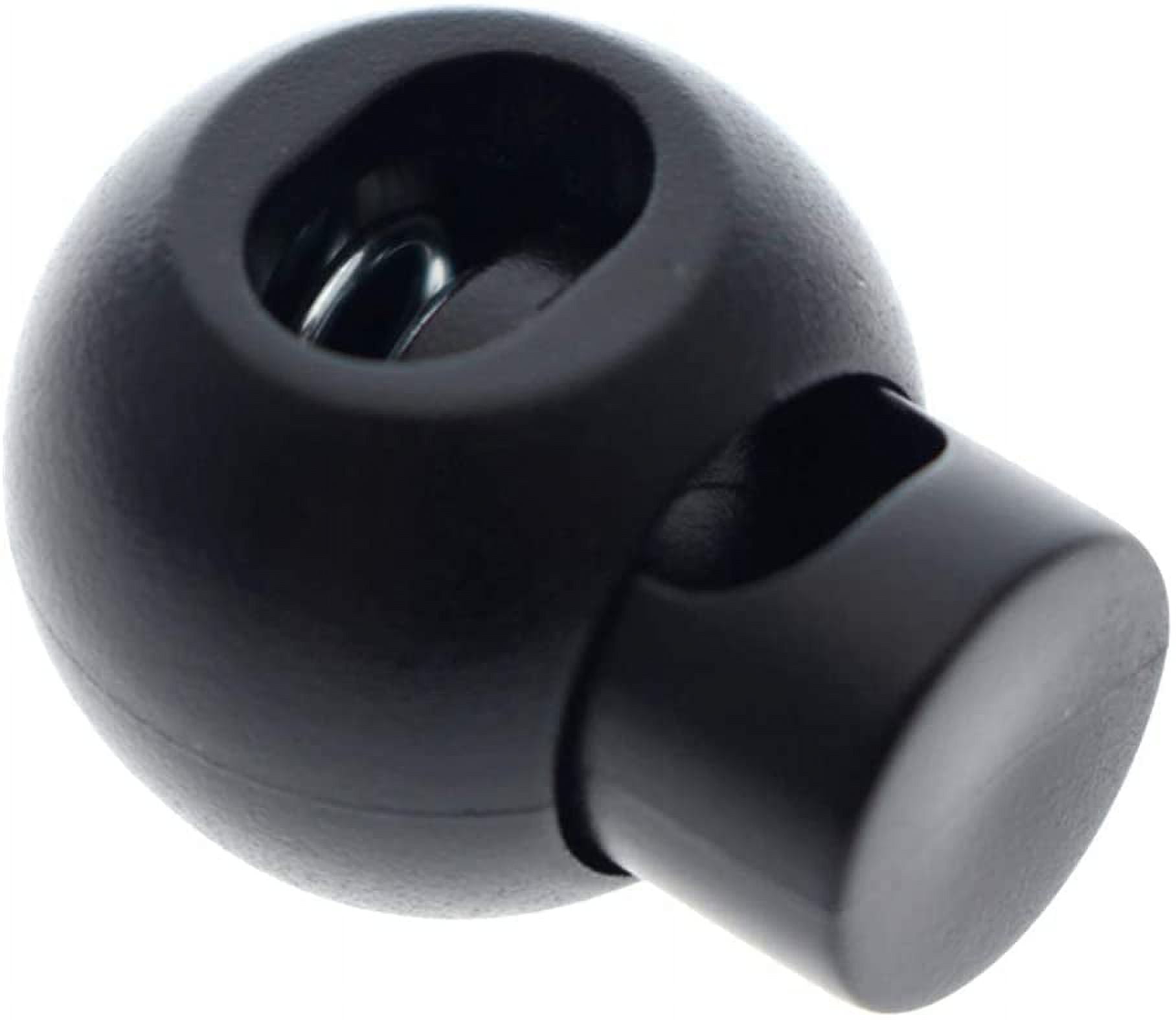 Bulk 100 Pack - Premium Single Hole Cord Locks - Small Round Plastic ...