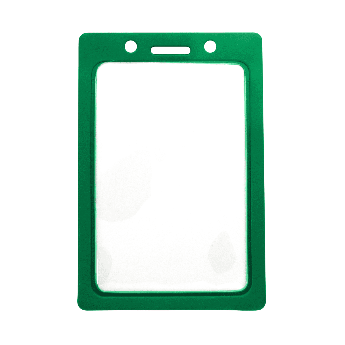 Bulk 100 Pack - Vertical Color-Frame Badge Holder - Clear Vinyl Window ...