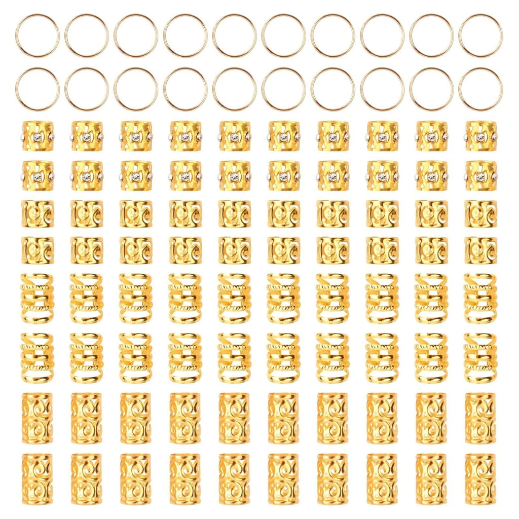 Bulk 100PCS Unisex Metal Hair Cuffs Hollow Out Design DIY Accessories ...