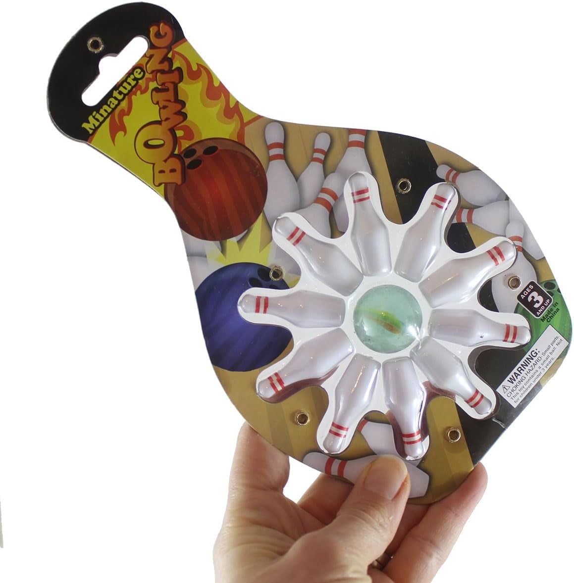 Bulk - 12 Mini Bowling Games - Marble and Pins Game - Small Novelty Toy ...