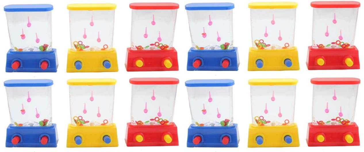 Bulk - 12 Small Water Games - Push Button to Put Rings on Pegs - Hand ...