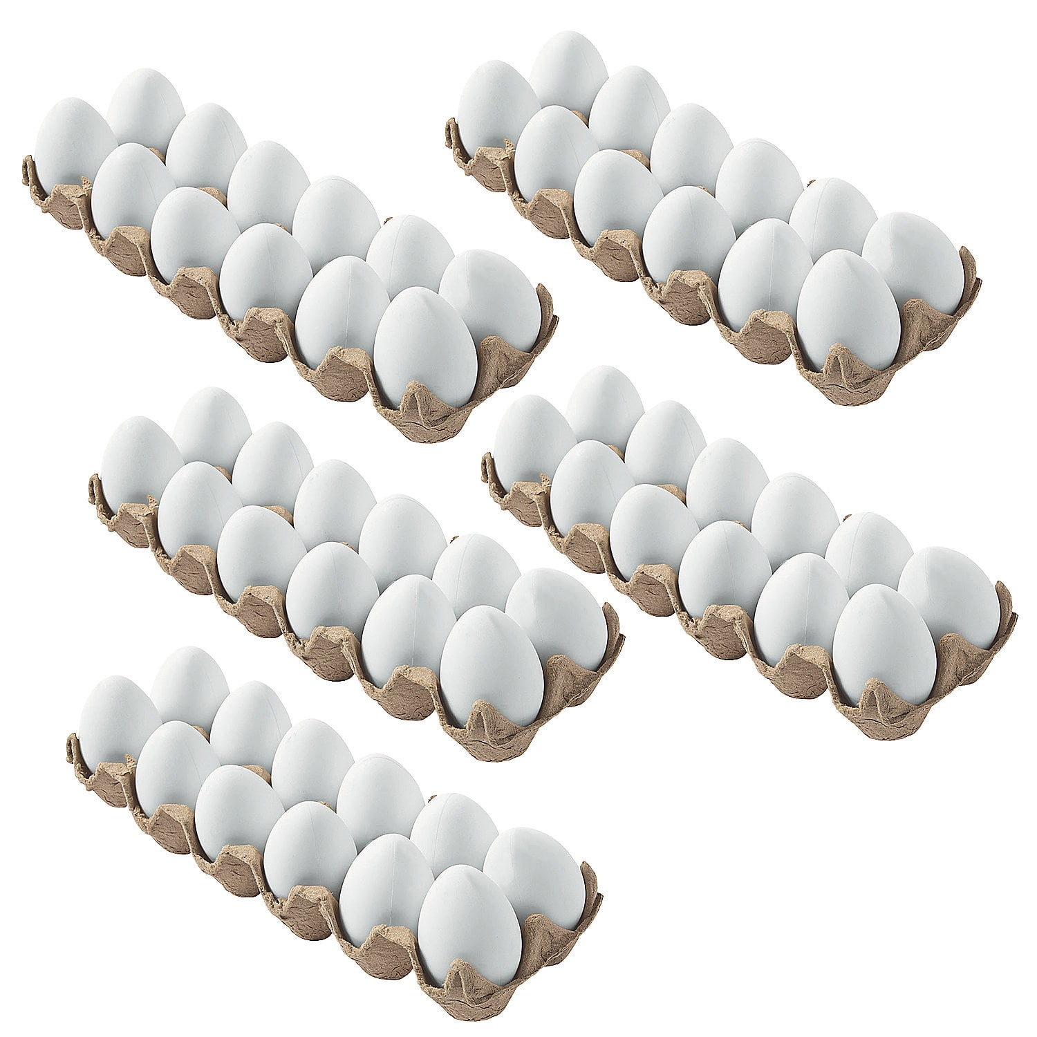 Bulk 120 Pieces DIY 2 1/4" Easter Eggs with Carton - Walmart.com