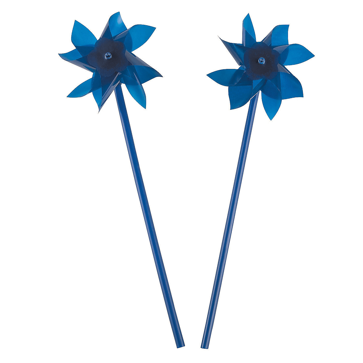 Fun Express Bulk 144 Pieces Blue Pinwheels, Plastic, 4-1/4" Pinwheel on ...