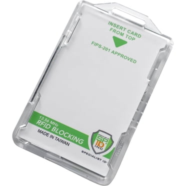 Vertical Half Card Badge Holder for Smart Chip (INSERT) PIV Common ...