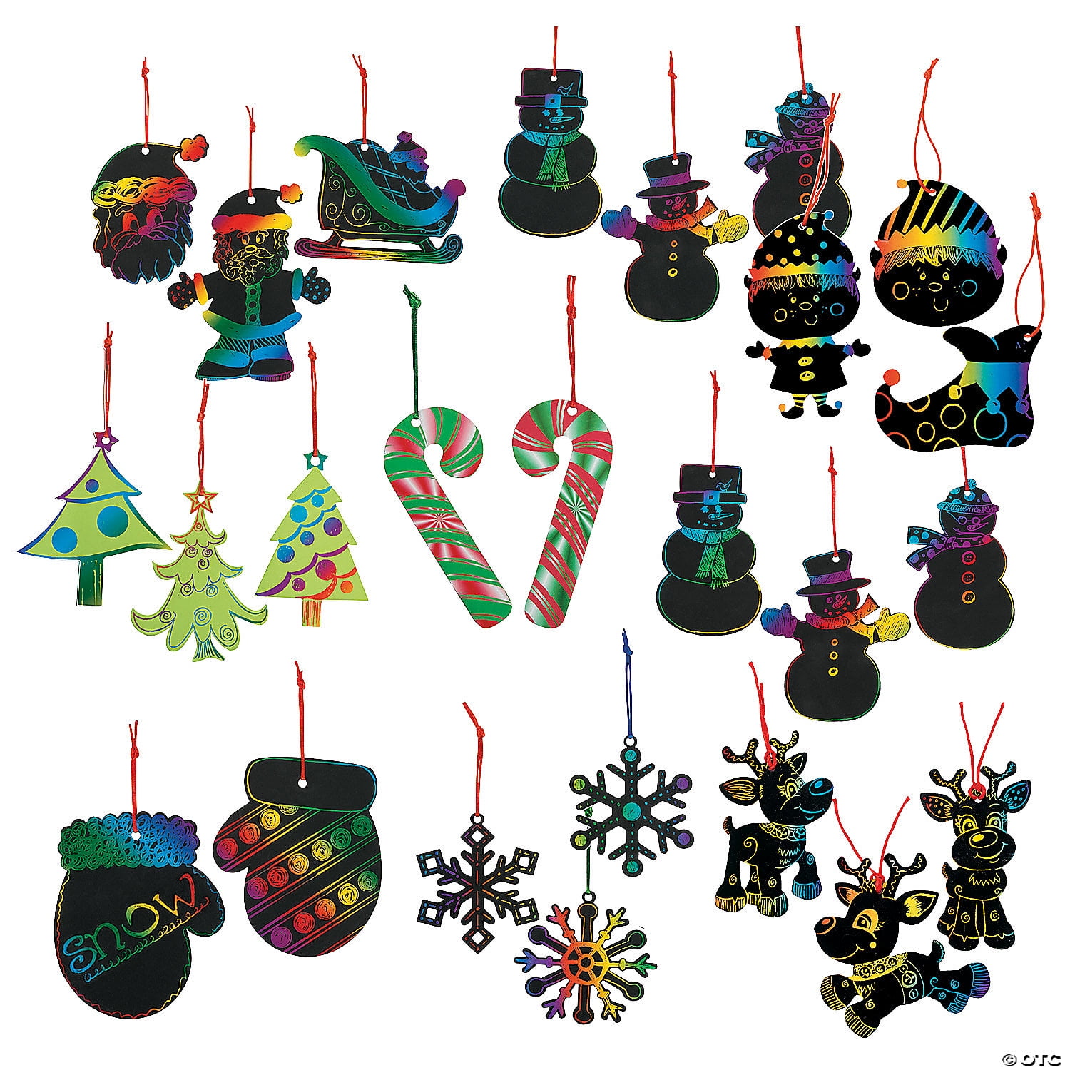 Bulk 240 Pieces Holiday-Themed Icons Magic Scratch Assortment - Walmart.com