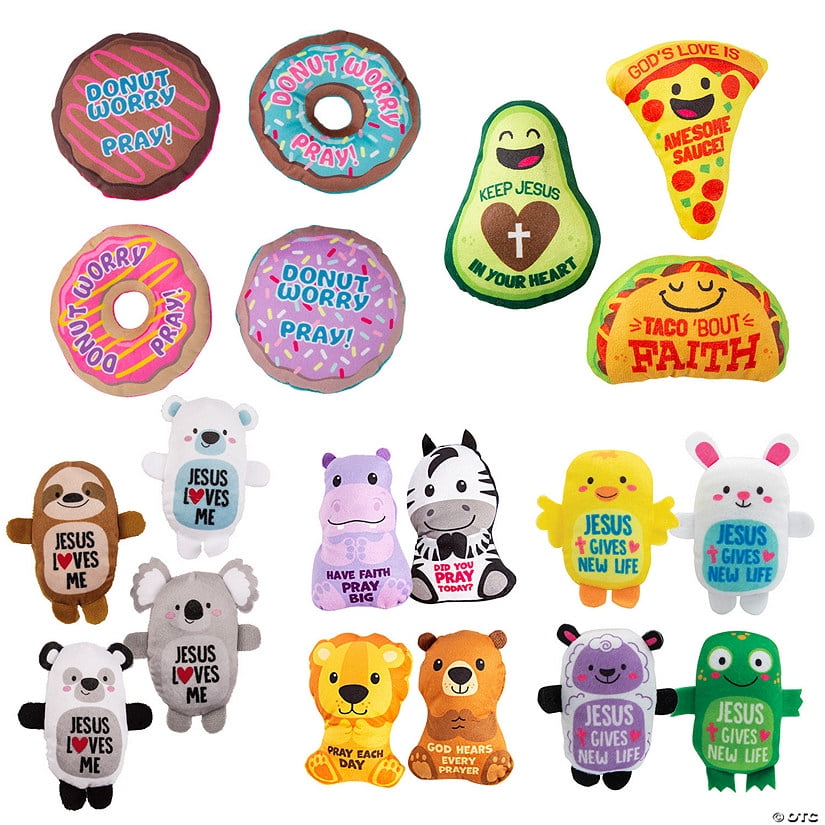 Bulk 242 Pieces Religious Prayer-Themed Stuffed Characters Assortment ...