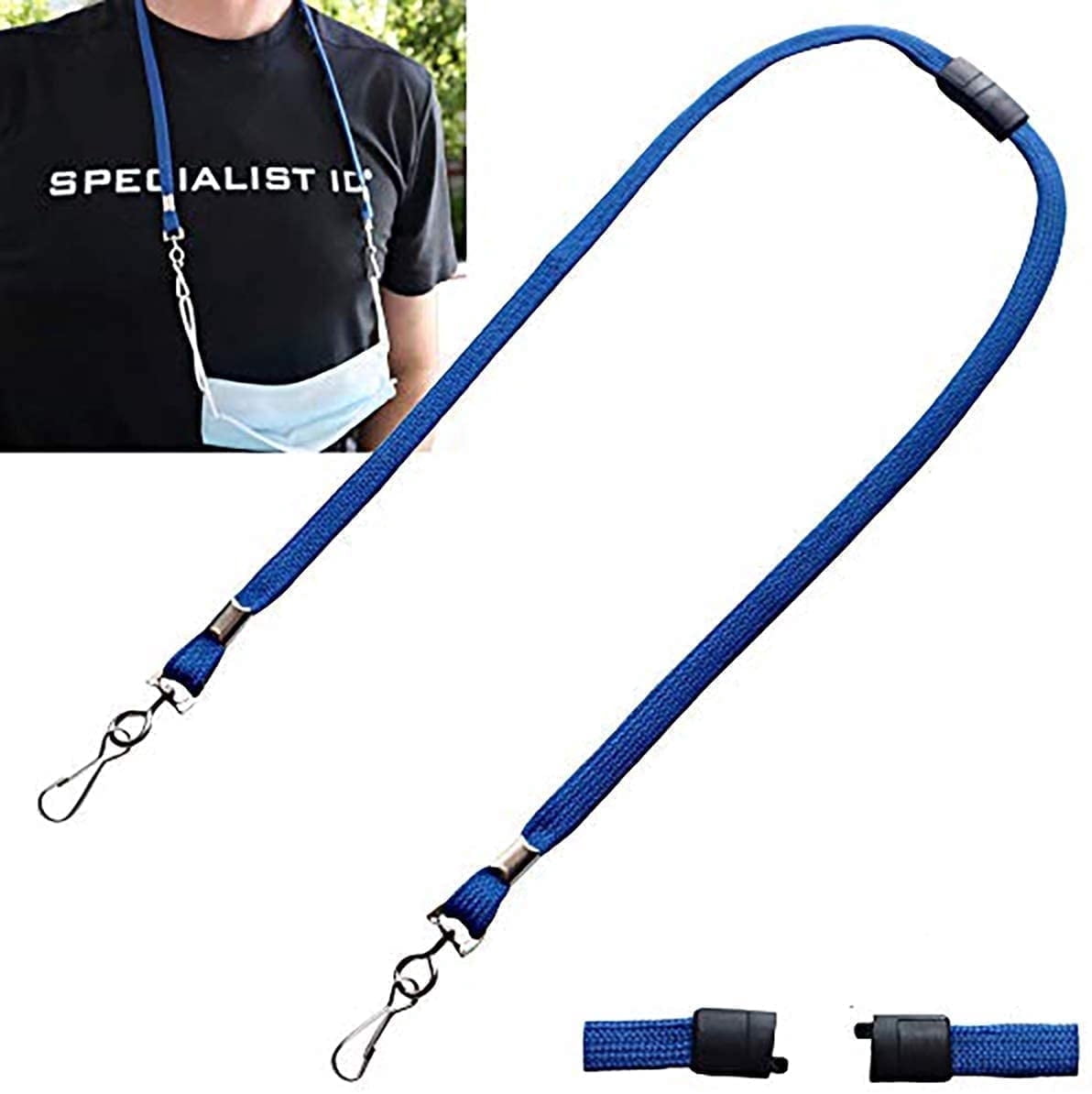 Bulk 25 Pack - Face Mask Lanyard with Safety Breakaway - Adult Size w ...